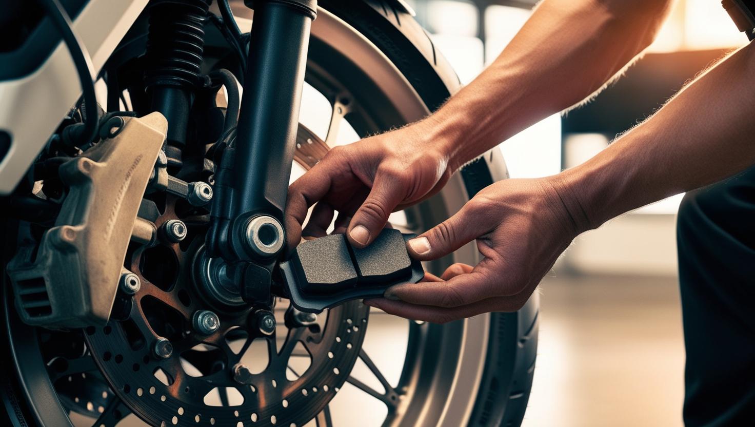 Motorrad Bremsen Schleifen