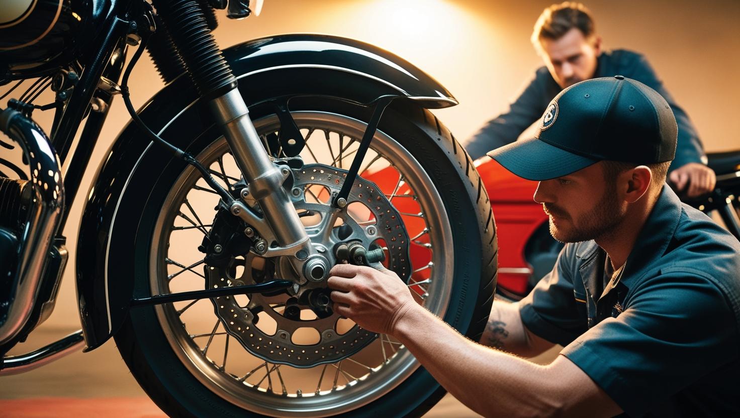 Motorrad Bremsen Schleifen